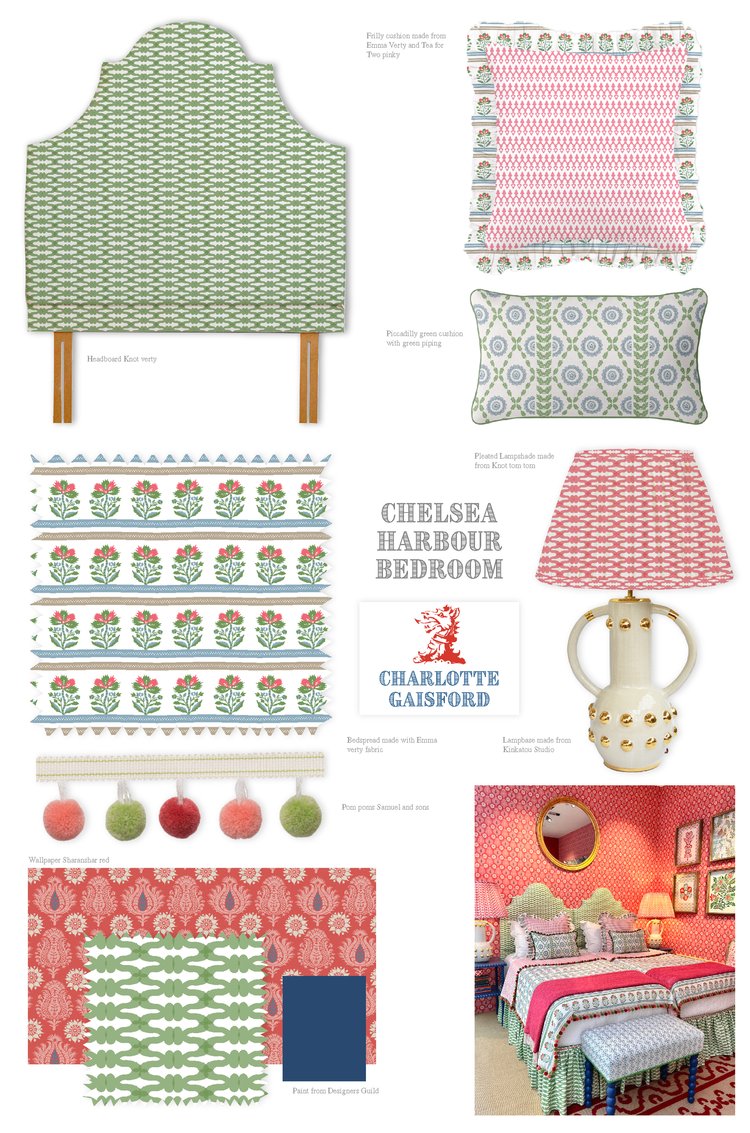 Chelsea Harbour bedroom – Charlotte Gaisford