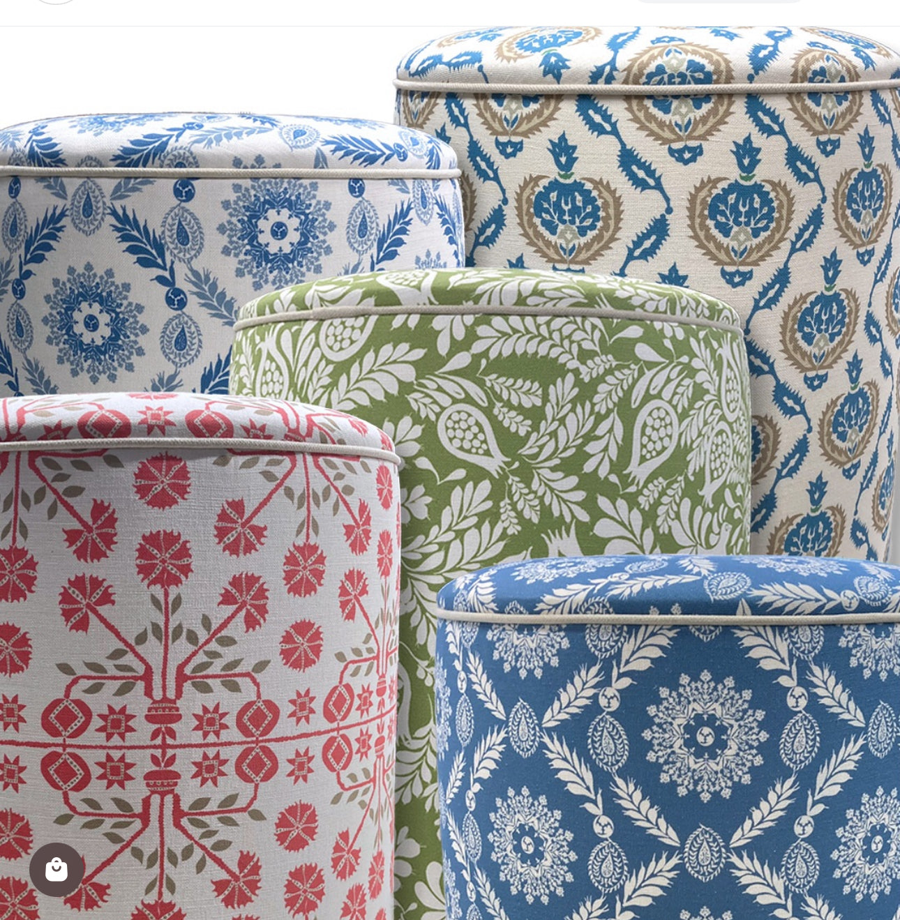 The Footstool Workshop stools – Charlotte Gaisford