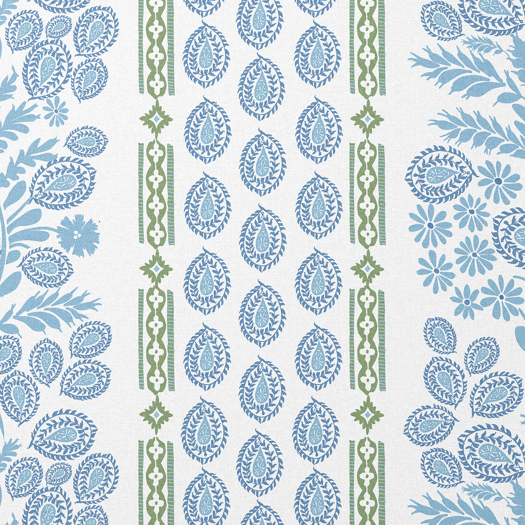 Ionian blue fabric combinations – Charlotte Gaisford