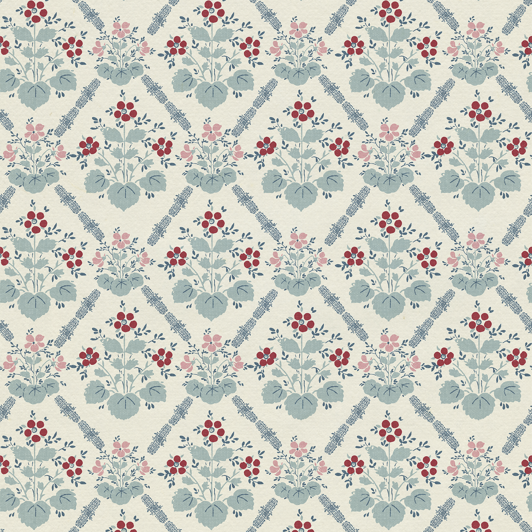 Elizabeth blue wallpaper – Charlotte Gaisford