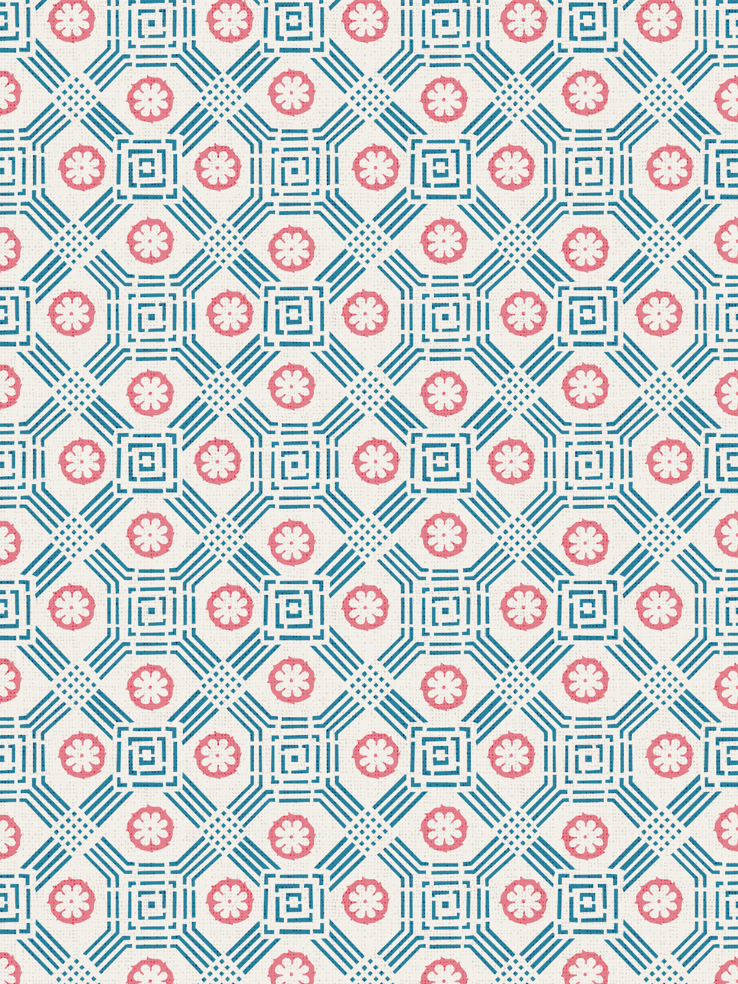 Singapore Sling blue wallpaper – Charlotte Gaisford