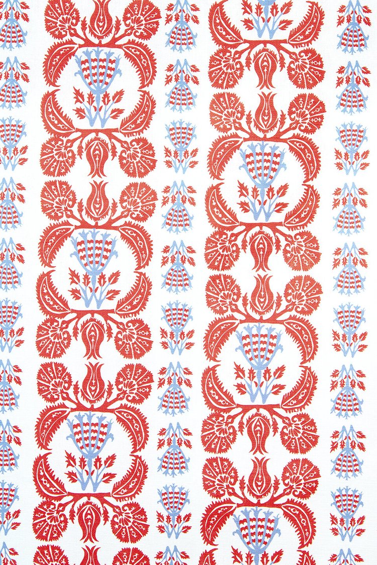 Ottoman Edge red – Charlotte Gaisford